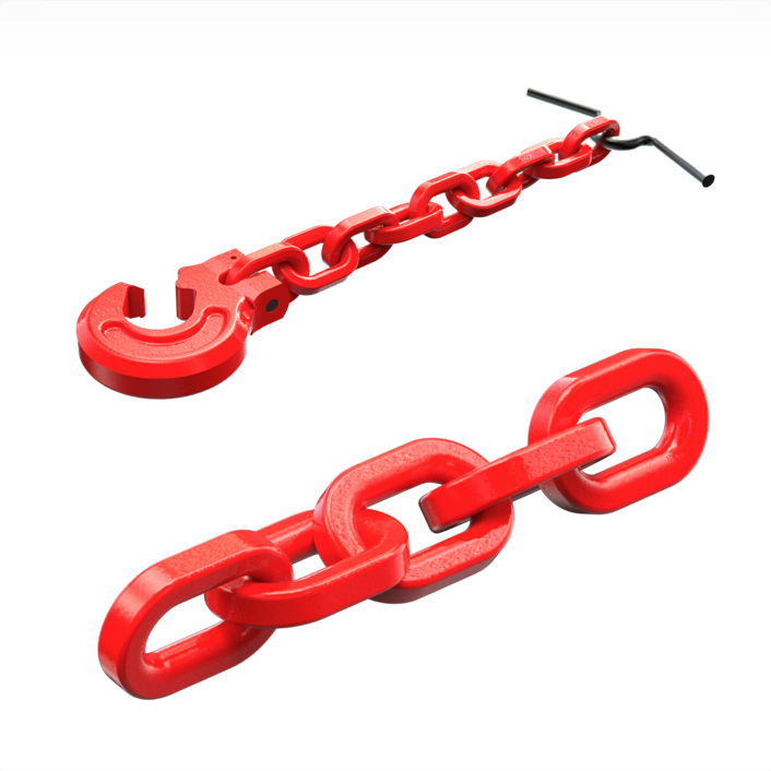 Choker Chain + T Bar (Gr.80) – 2 metre – D.A. Hughes Forestry